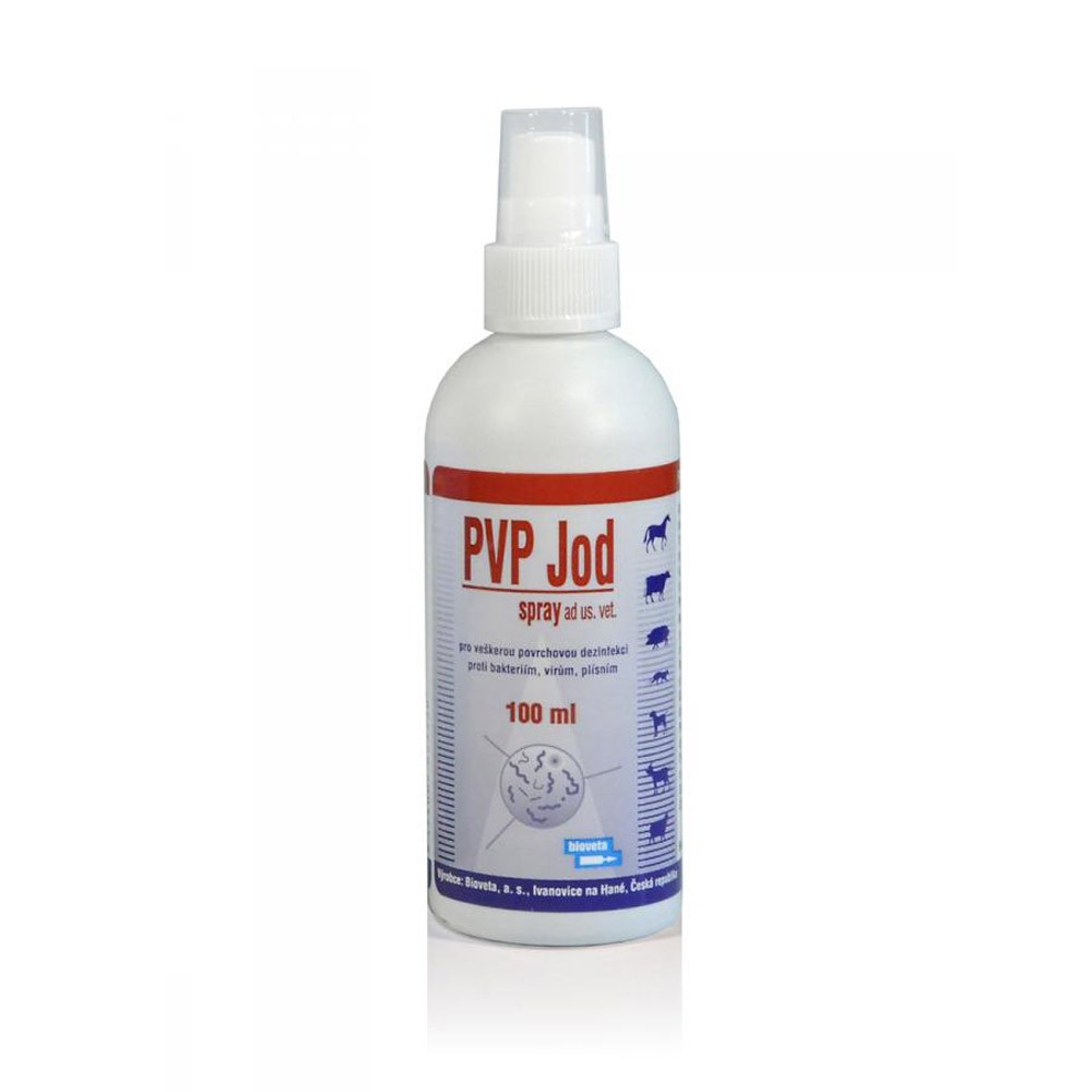 PVP IODINE 100 MG/ML CUTANEOUS SPRAY, SOLUTION • Megavet